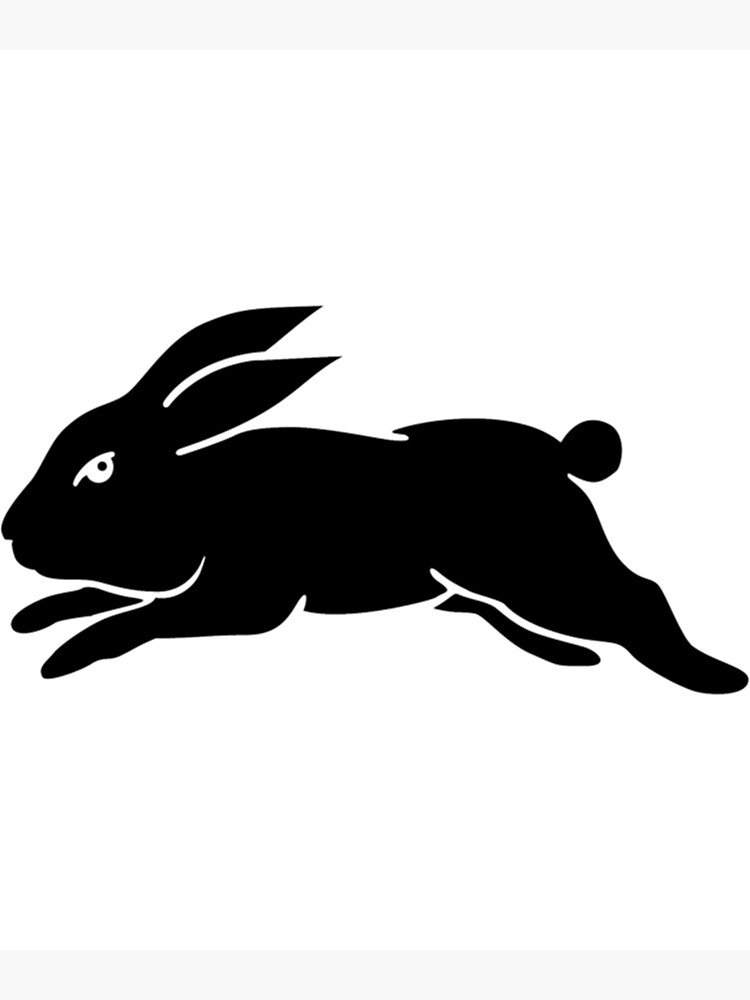 "Black rabbitohs logo " Photographic Print for Sale by UrbanInkShop ...