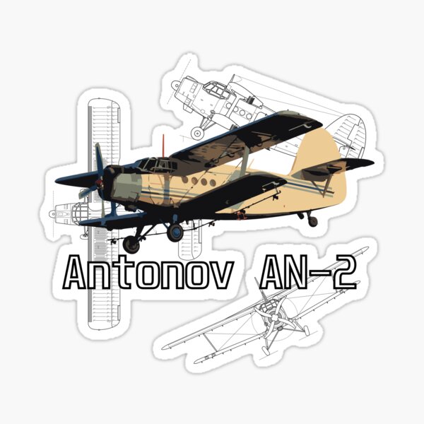 "Antonov An-2 White" Sticker for Sale by lsmiguel | Redbubble