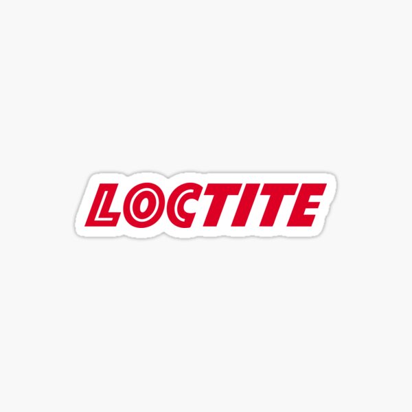 "Best to Buy Red Loctite Logo" Sticker by walioalina | Redbubble