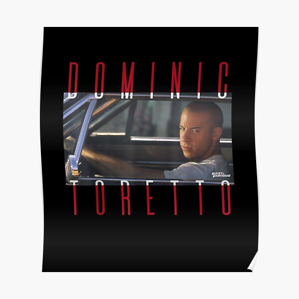 "Fast Furious Dominic Toretto Photo Wordtack" Poster for Sale by ...