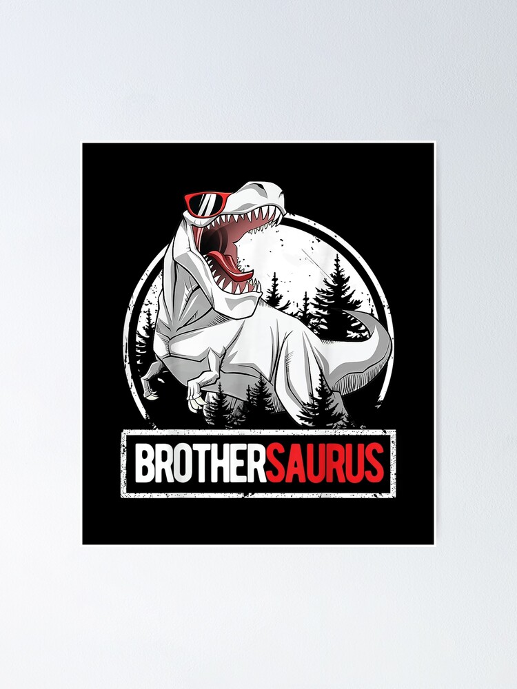 Póster «BrotherSaurus Boys Rex cumpleaños fiesta dinosaurio hermano» de ...