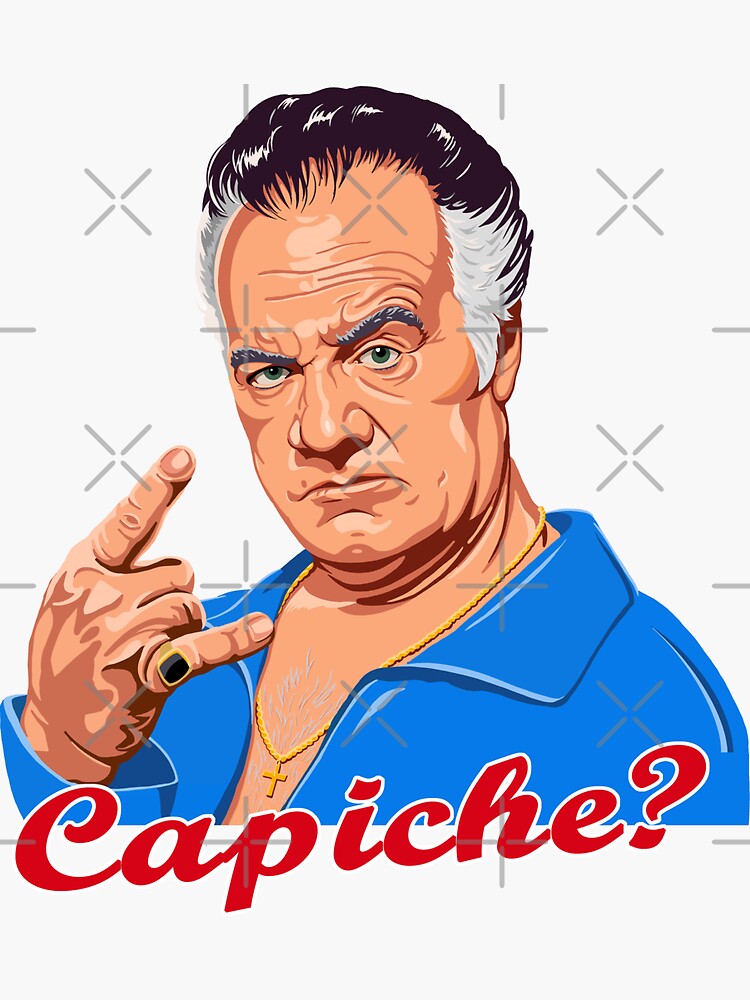 "Paulie Gualtieri Capiche design" Sticker for Sale by Petersnook ...