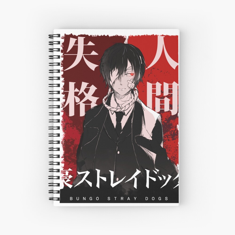 "BSD - Dazai Osamu" Spiral Notebook by timelessknight | Redbubble