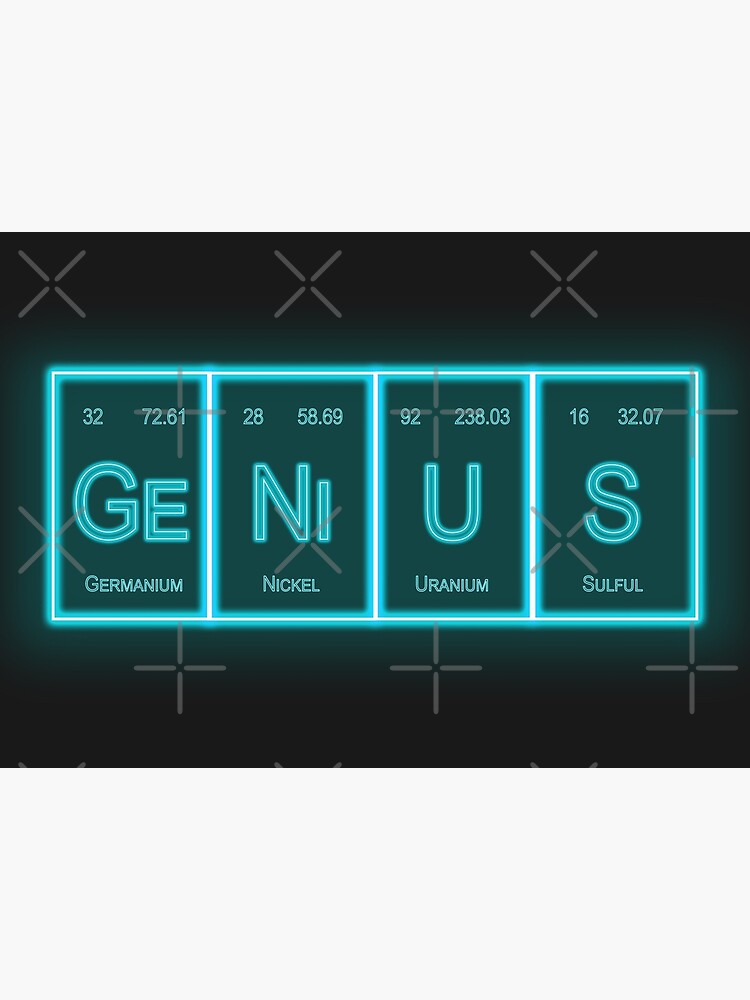 "Neon Genius" Poster for Sale by frangipanms | Redbubble