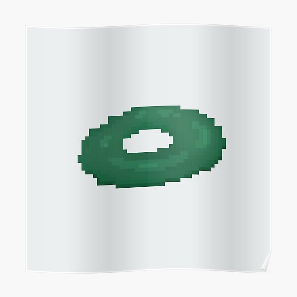 "Cyan Pixel Art Donut" Poster von Moxn01 | Redbubble