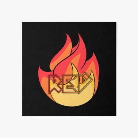 "Cartoon Red Fire: Limited Edition" Art Board Print by Redekit | Redbubble