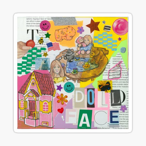 "Doll Face " Sticker for Sale by quinnhealy69 | Redbubble