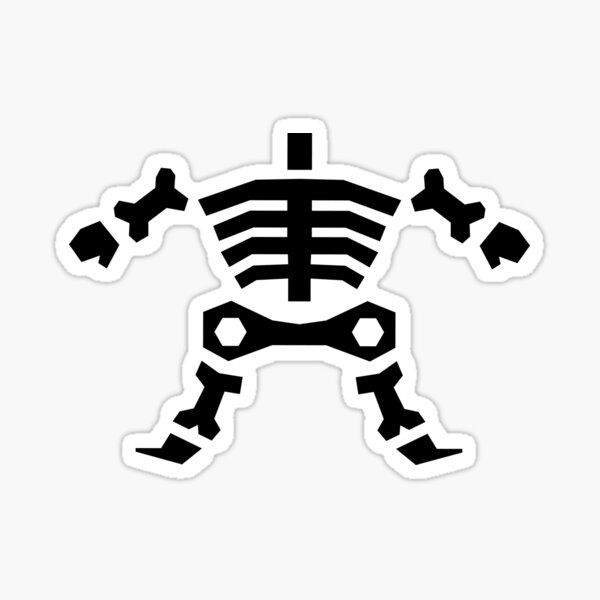 "headless skeleton" Sticker by Armando-Zarock | Redbubble