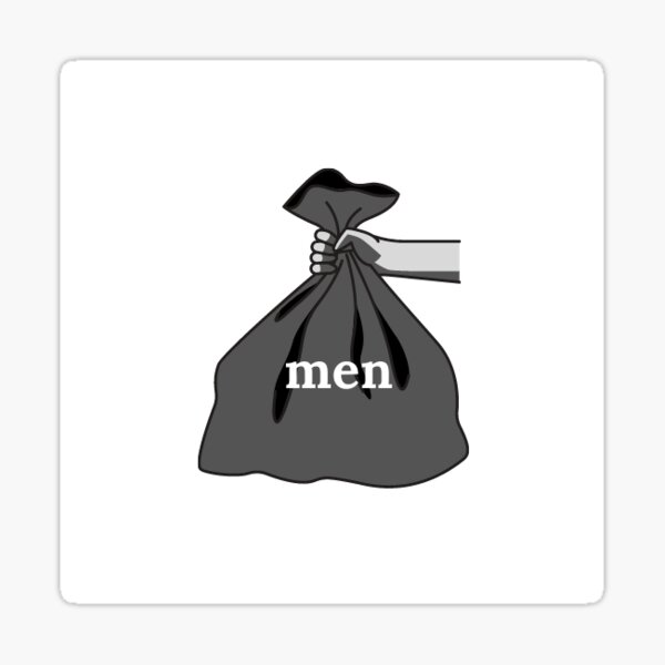 "Men Are Trash" Sticker for Sale by tlong7204 | Redbubble