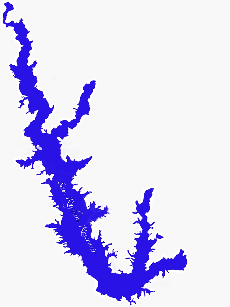 "Sam Rayburn Reservoir" Sticker for Sale by CotyJS | Redbubble