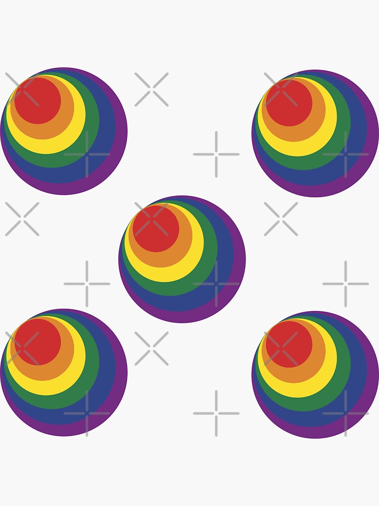 "Multi coloured circle vortex sticker pack" Sticker for Sale by ...