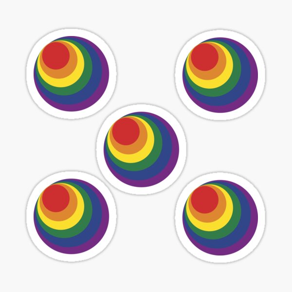 "Multi coloured circle vortex sticker pack" Sticker for Sale by ...