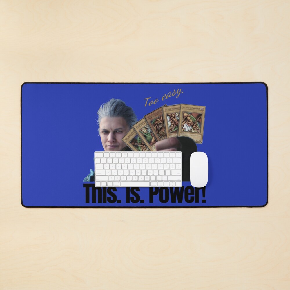 "Vergil - This is Power! - holding Exodia" Sticker for Sale by ...