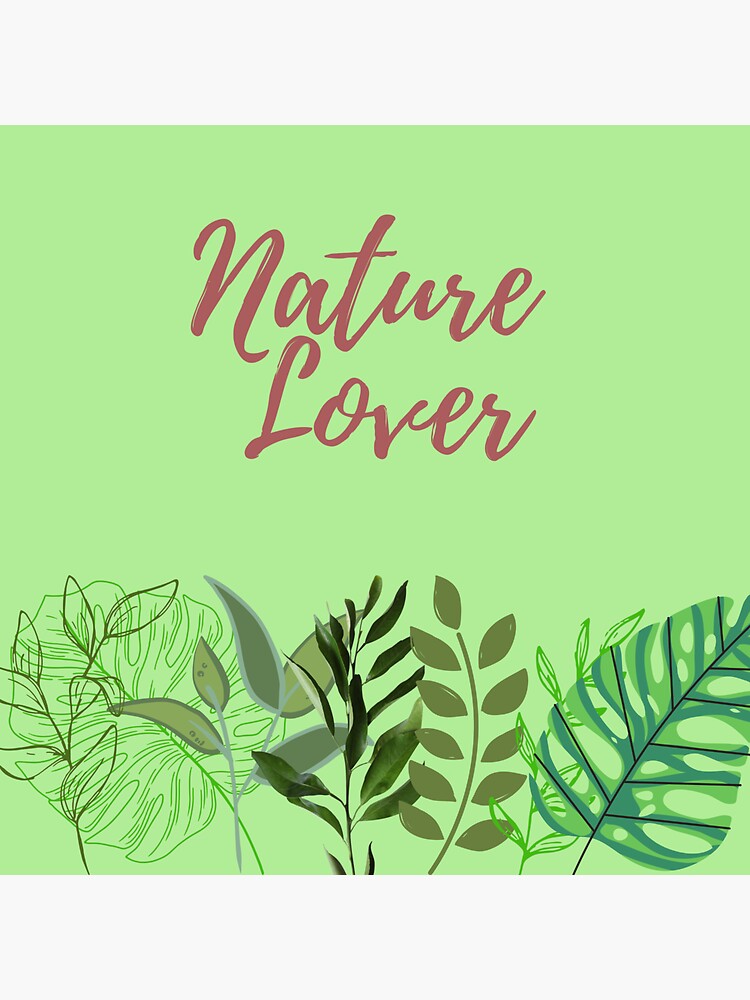 "Simple nature lover design " Sticker by lightcolorShop | Redbubble