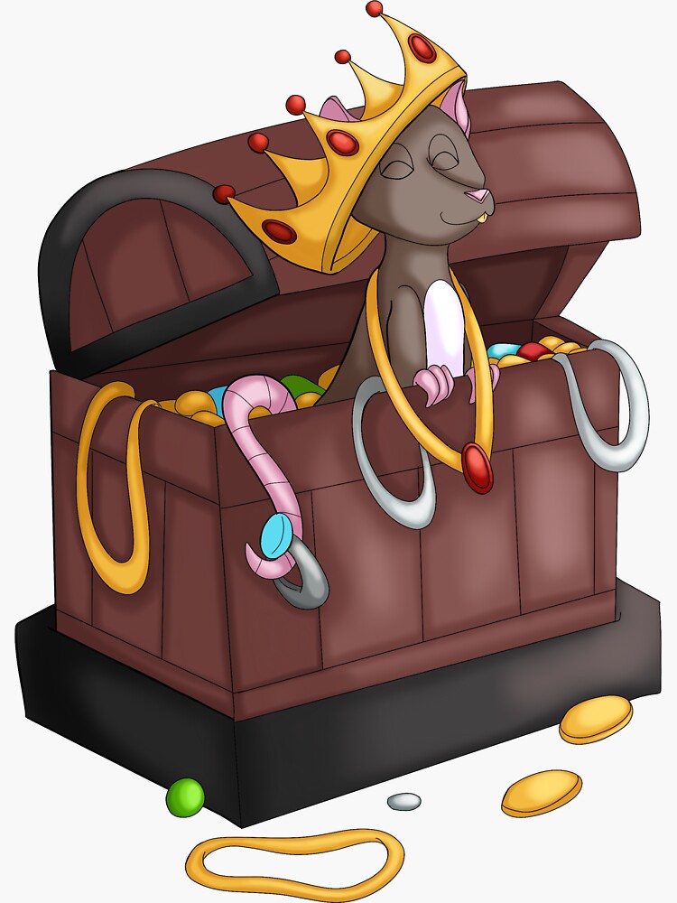"Treasure Rat" Sticker for Sale by CaptainShivers | Redbubble