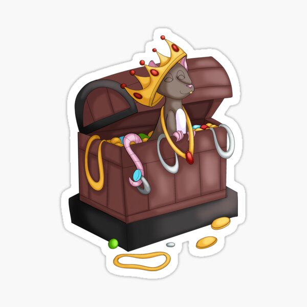 "Treasure Rat" Sticker for Sale by CaptainShivers | Redbubble