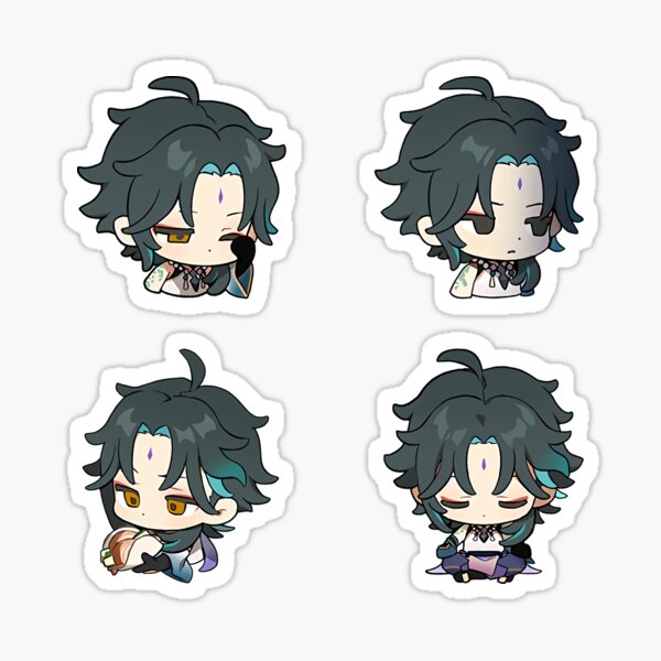 "Xiao 2nd Genshin Impact Chibi Stickers Set" Sticker for Sale by dudu ...