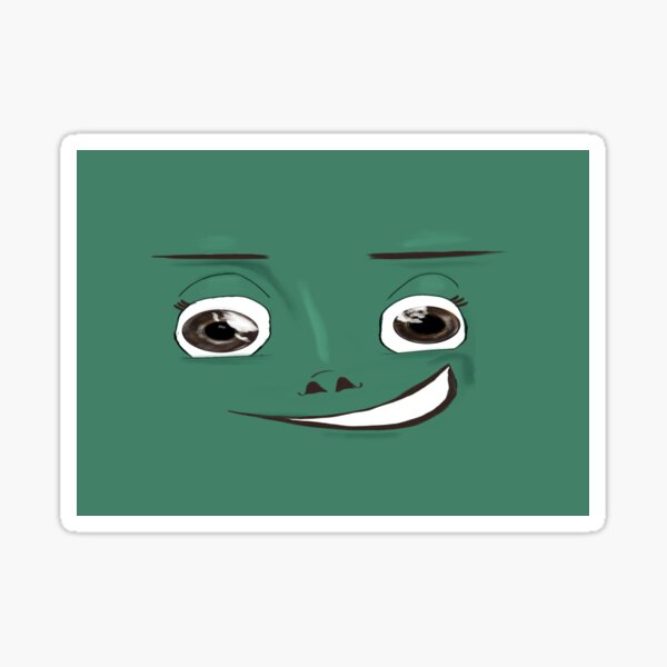"Mr. Shy Smile " Sticker for Sale by Color-Prospect | Redbubble