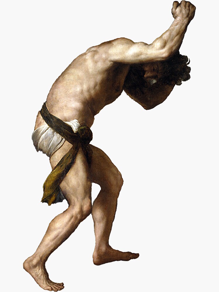 "Sisyphus by Titian" Sticker for Sale by Trndii | Redbubble