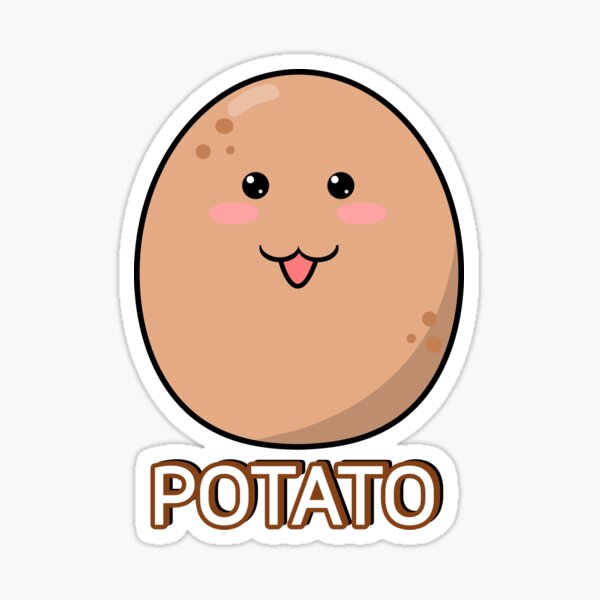 "cute spud potato" Sticker for Sale by sennoynoy | Redbubble