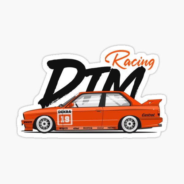 "E30 DTM MOTORSPORT" Sticker for Sale by shketdesign | Redbubble