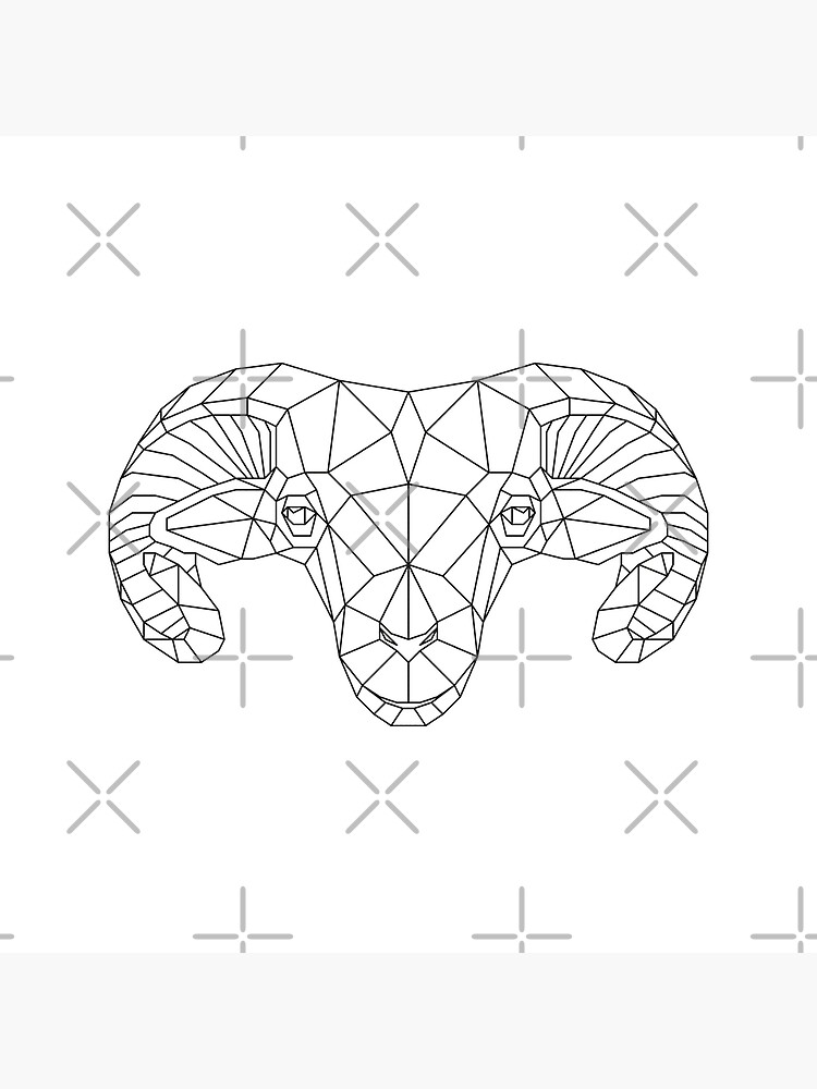 "Geometric Sheep" Poster by Sod0ku | Redbubble