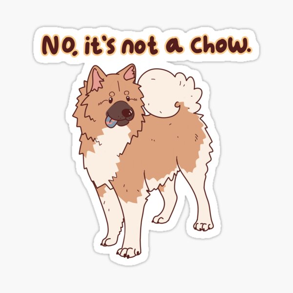 "No, it's not a chow - red fawn light" Sticker for Sale by snotpup ...