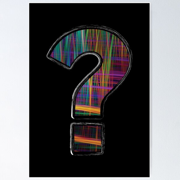 3d Rainbow Question Mark