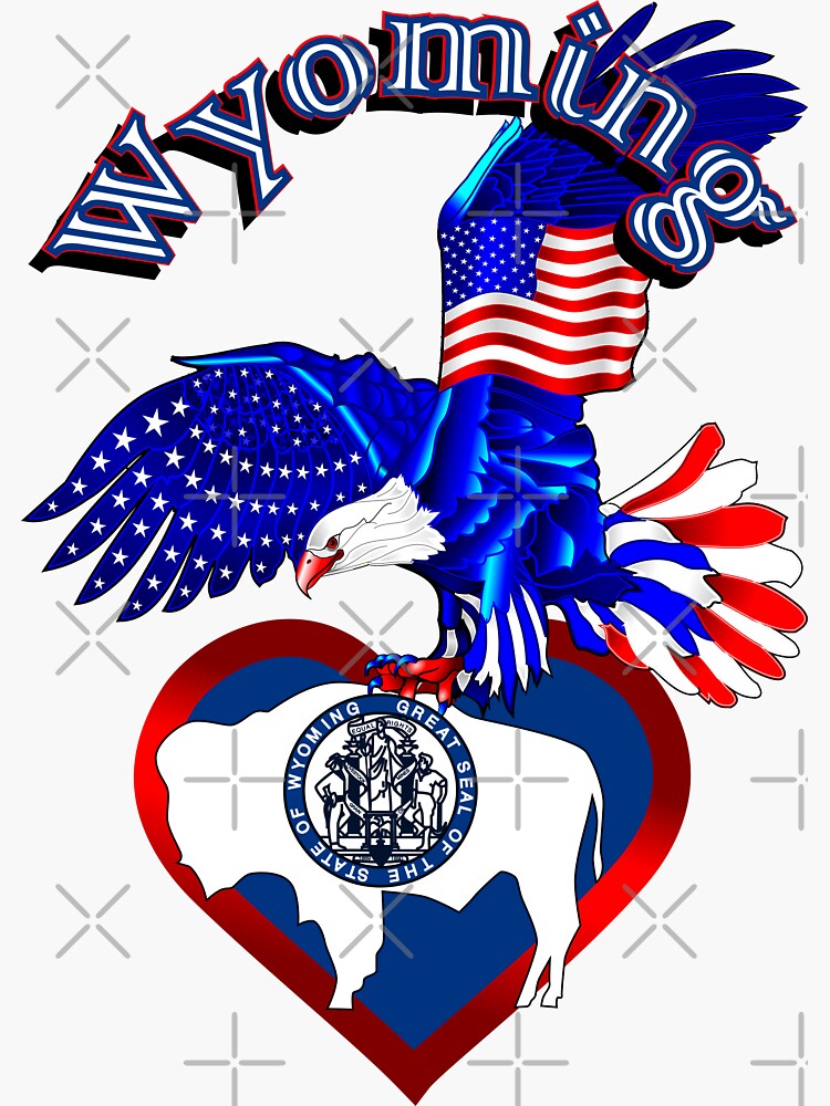 "Alvesart - I love Wyoming" Sticker for Sale by Alvesart | Redbubble