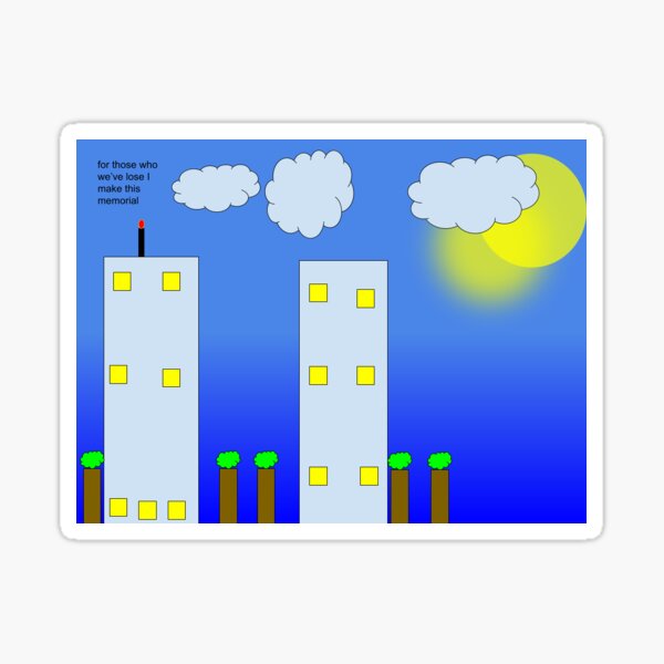 "911 We wish you could come back" Sticker for Sale by kingdeshaun ...