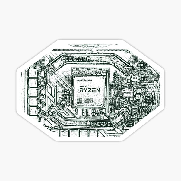 "CPU" Sticker for Sale by Ar1k | Redbubble