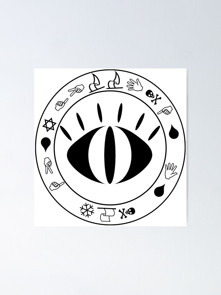 "Eyes with classic wingdings" Poster by julss- | Redbubble