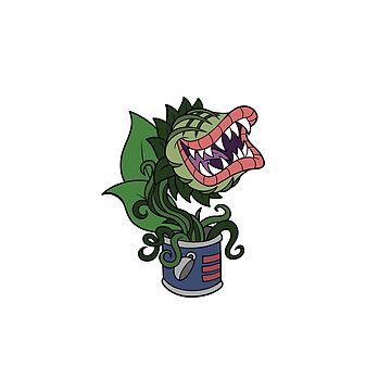 "Audrey II Sticker" Sticker for Sale by DannyCortoons | Redbubble