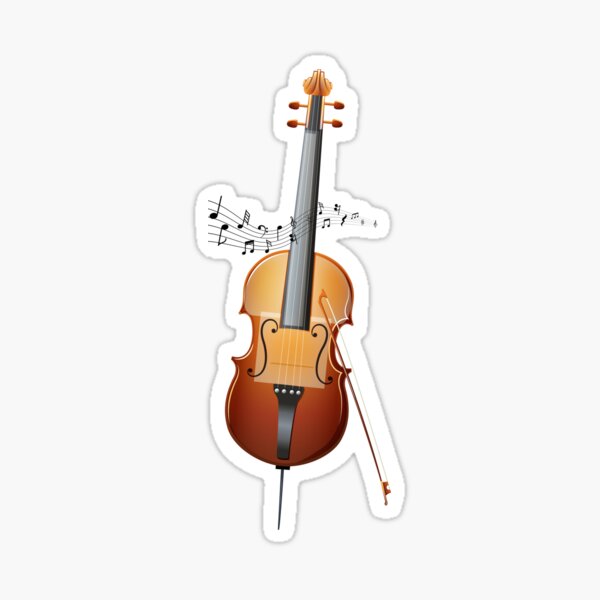 "Funny Violin" Sticker for Sale by so01 | Redbubble