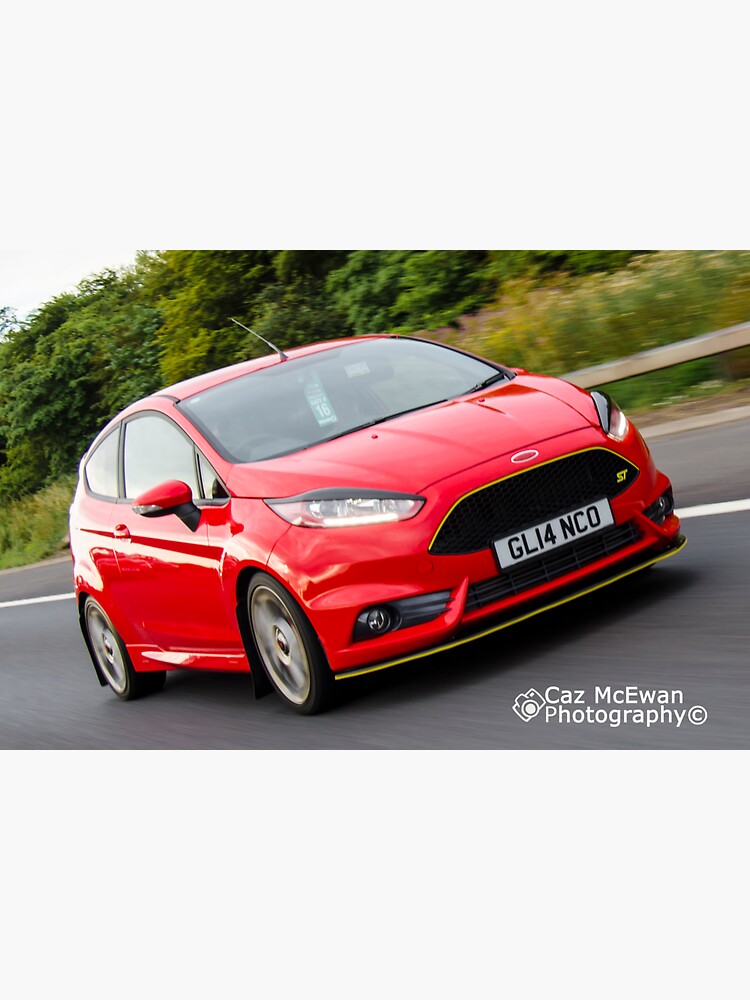 "Ford Fiesta ST Red" Sticker by cazmcewan | Redbubble