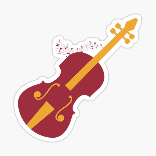 "Funny Violin" Sticker for Sale by so01 | Redbubble