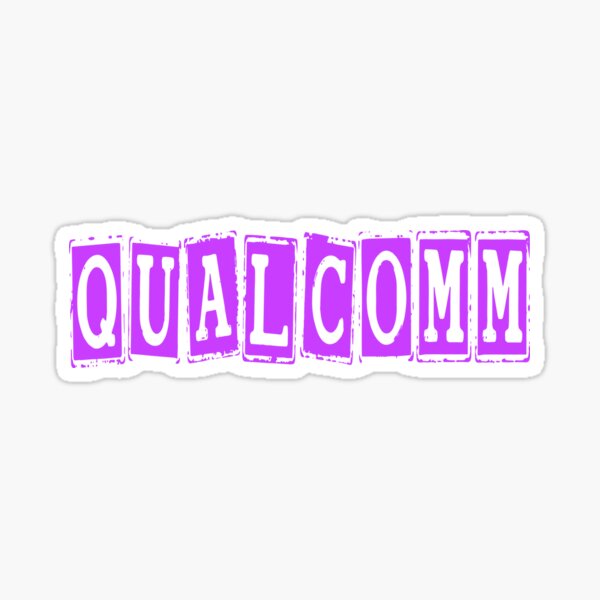 "Qualcomm logo" Sticker for Sale by thewolfnono | Redbubble