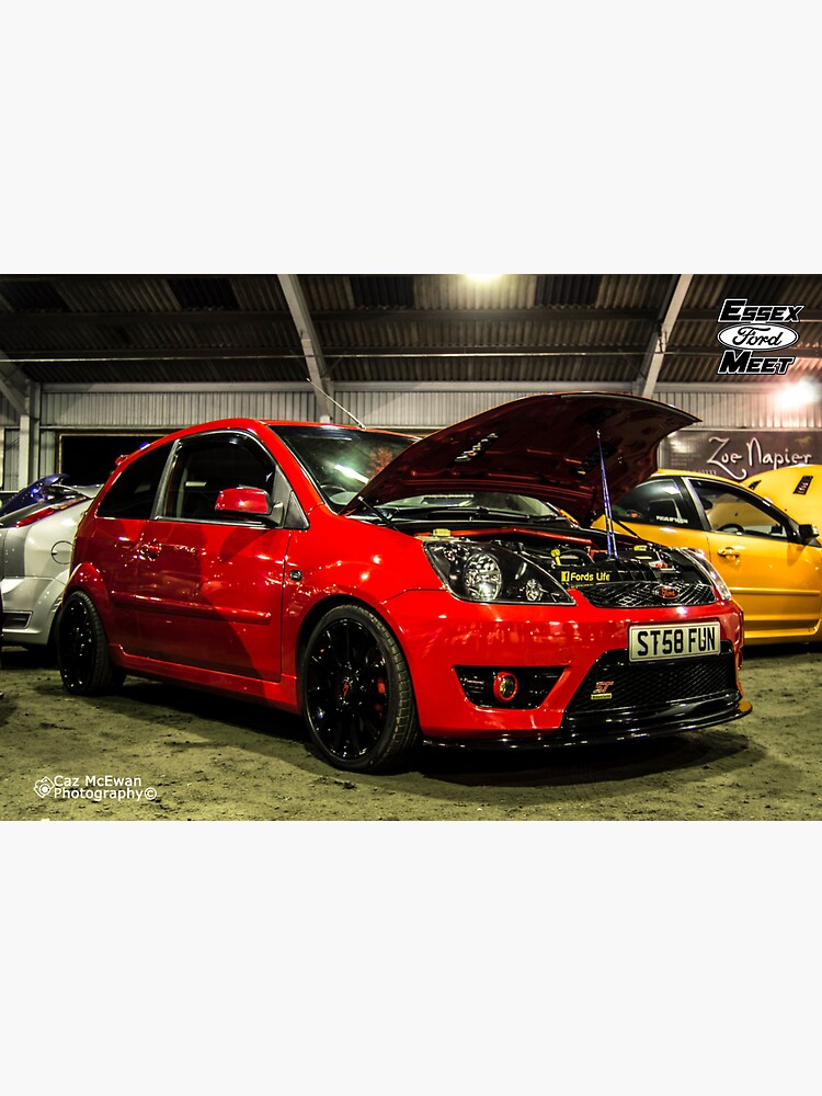 "Ford Fiesta Mk6 ST Red" Sticker for Sale by cazmcewan | Redbubble