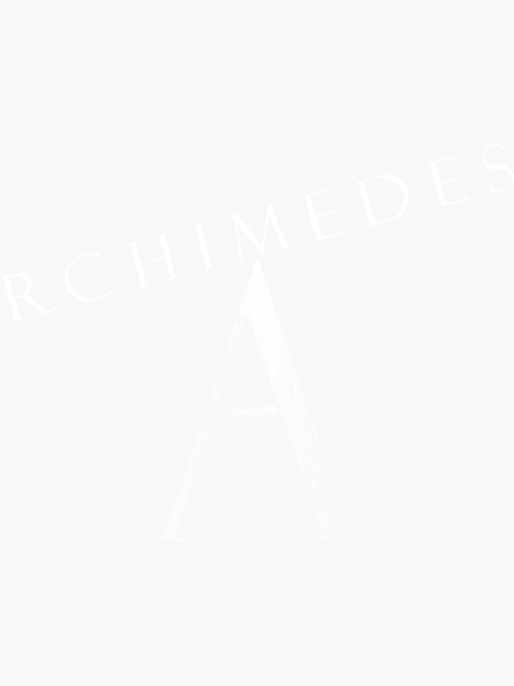 "Archimedes Lever Logo" Sticker for Sale by Lasher | Redbubble