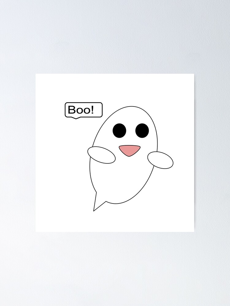 "A cute Spoopy Ghost" Poster for Sale by Hatchimarii | Redbubble