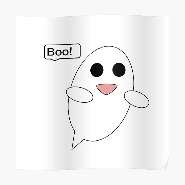 "A cute Spoopy Ghost" Poster for Sale by Hatchimarii | Redbubble