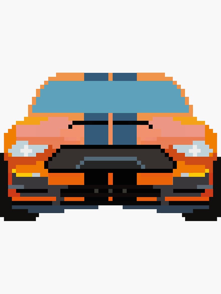 Pegatina «Pixel art Ford Mustang» de Poofy14 | Redbubble