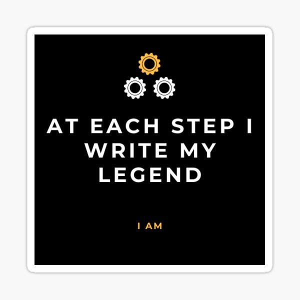 "LEGEND" Sticker for Sale by justgenial | Redbubble