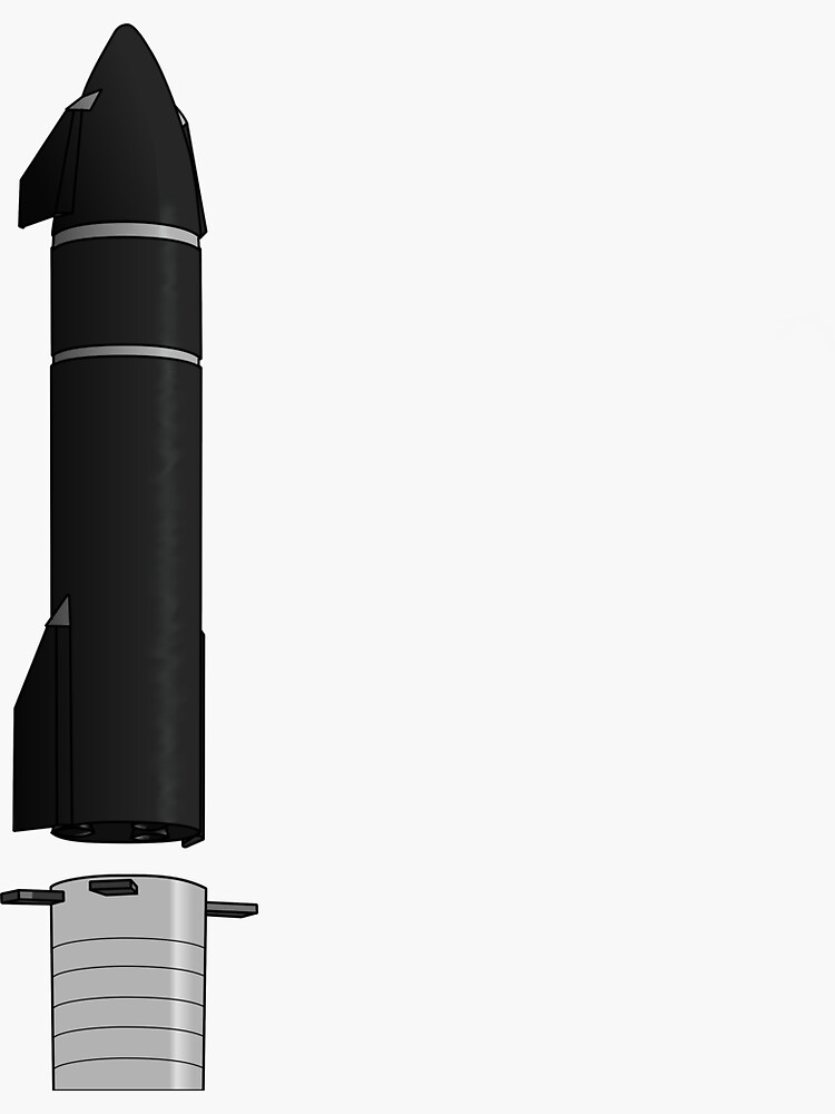 "Starship SN20" Sticker by kkingsbe | Redbubble