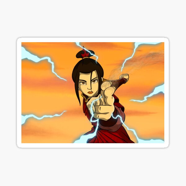 "Azula Lightning bending" Sticker for Sale by artsy-cici | Redbubble