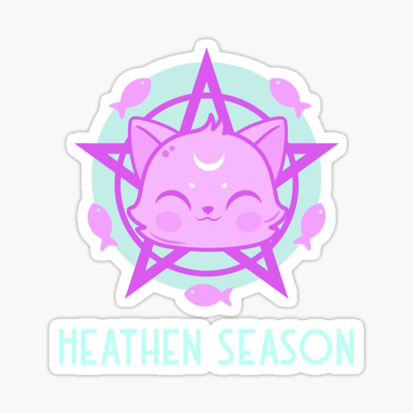 "Heathen Season" Sticker for Sale by LittlePlayTeees | Redbubble
