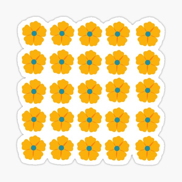 "pretty yellow flowers" Sticker by bohemedesign | Redbubble