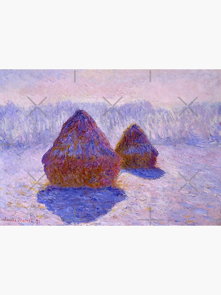Claude Monet "Haystacks (Effect of Snow and Sun)" Premium Matte ...