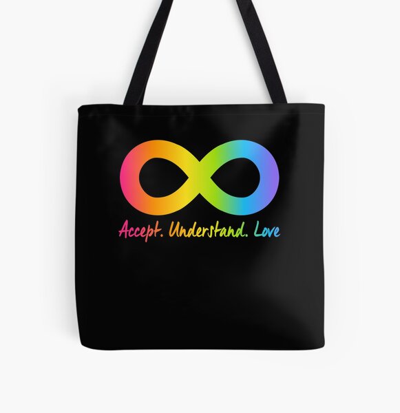 Bolsa De Tela «autismo Símbolo Del Infinito Autismo Aceptar Entender El