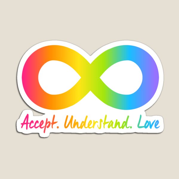 Imán «autismo Símbolo Del Infinito Autismo Aceptar Entender El Amor